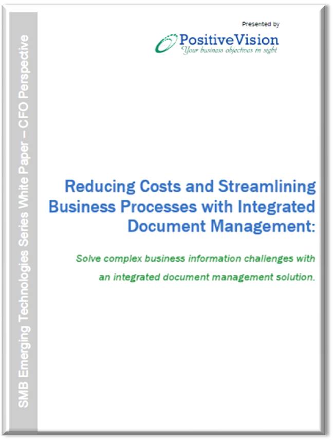 Whitepaper Download: Reducing Costs and Streamlining Business Processes with Integrated Document ...